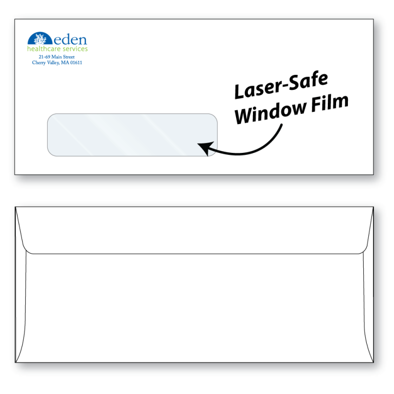#10 Laser-Safe Window Envelopes Custom Printed - Sheppard Envelope