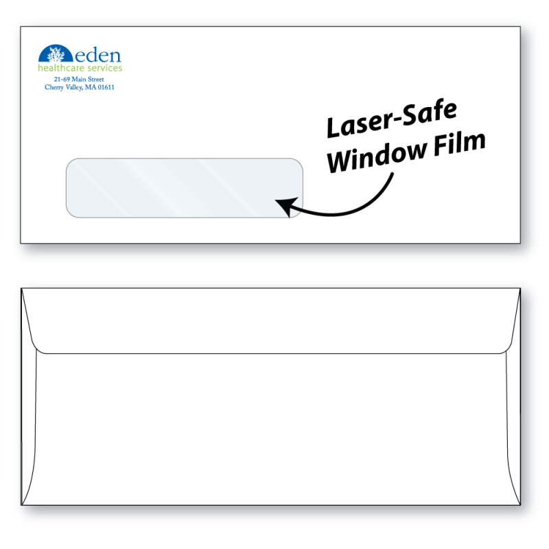 #10 Laser-Safe Window Envelopes Custom Printed - Sheppard Envelope