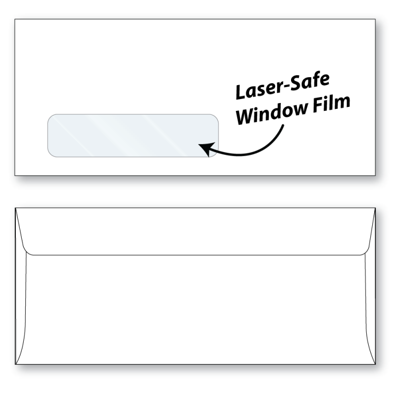 #10 Laser-Safe Window Envelopes Unprinted - Sheppard Envelope