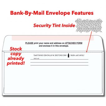 Bank-by-Mail Envelope Custom Printed - Sheppard Envelope