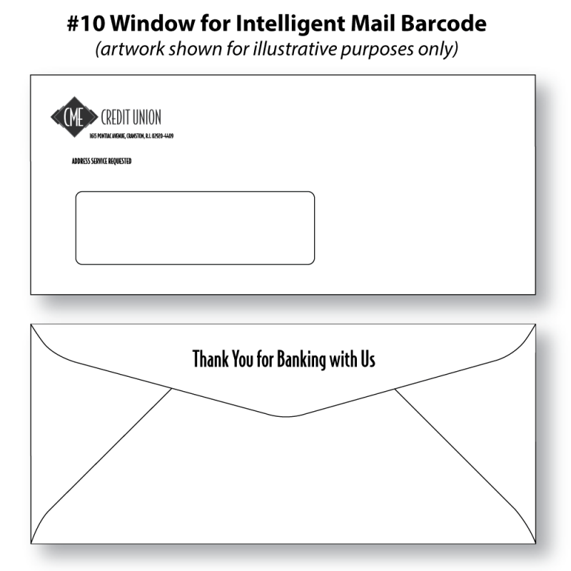 #10 Laser-Safe Window Envelopes Custom Printed - Sheppard Envelope