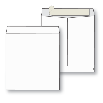 Jumbo Flat Envelopes White Kraft Sub 28 Peel n Seal - Sheppard Envelope