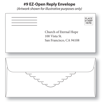 EZ-Open #9 Reply Envelopes - Sheppard Envelope