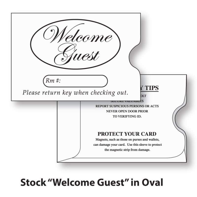 Hotel Key Card Sleeves (2-3/8" x 3-1/2") - Sheppard Envelope